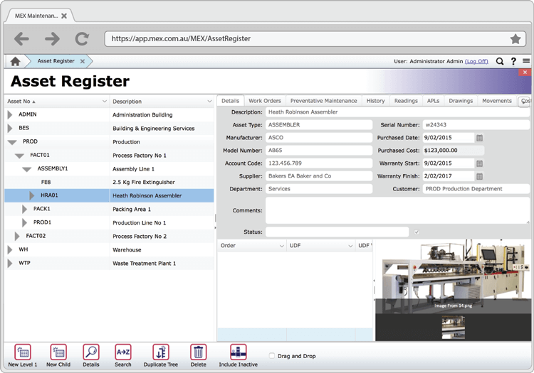 Mex Maintenance Software Product Information
